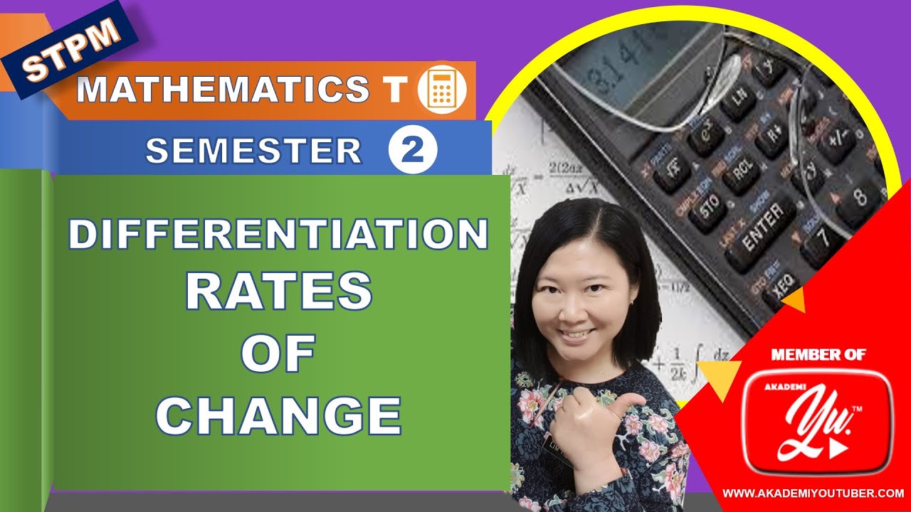 STPM MATH (T) SEM 2 - RATE OF CHANGE - YouTube