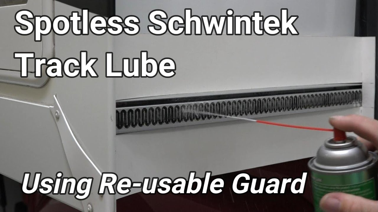 Spotless Schwintek Track Lube - Using Reusable Guard - YouTube