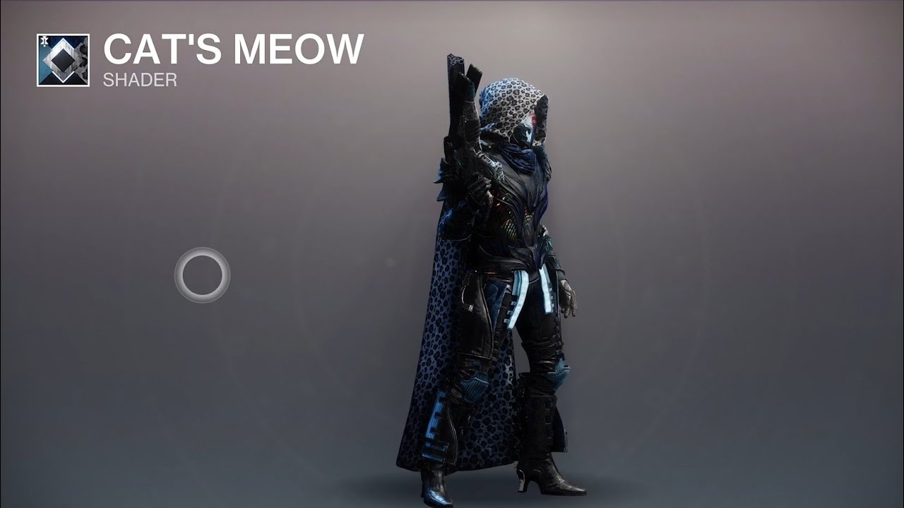 Cats meow Shader is Aura 🐈🐱🐆 Destiny 2 Edge of Fate - YouTube
