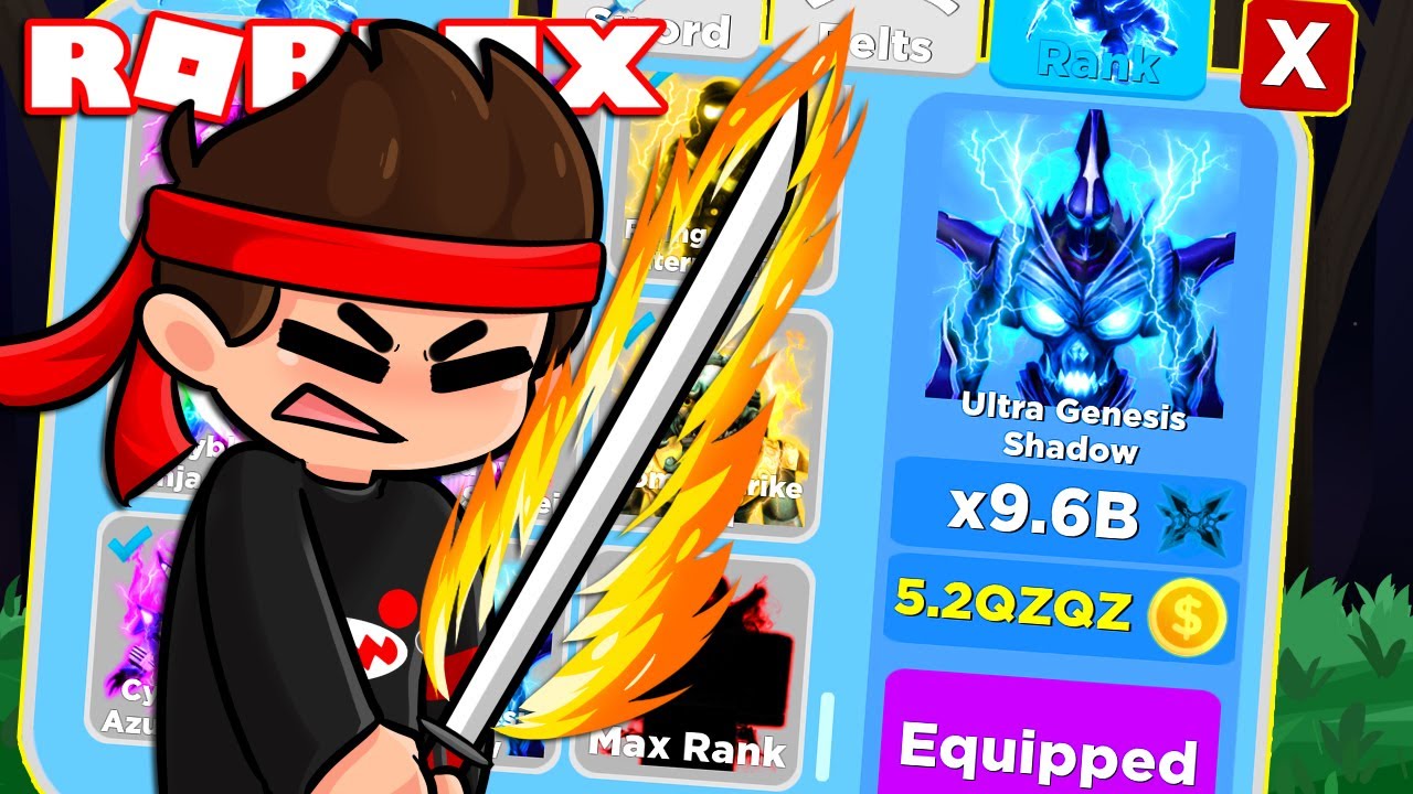 RANGO MAXIMO ULTRA GENESIS SHADOW x9,6 Billones en NINJA LEGENDS ...