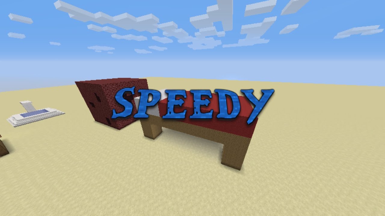 Minecraft Speed Build: Giant Bed - YouTube