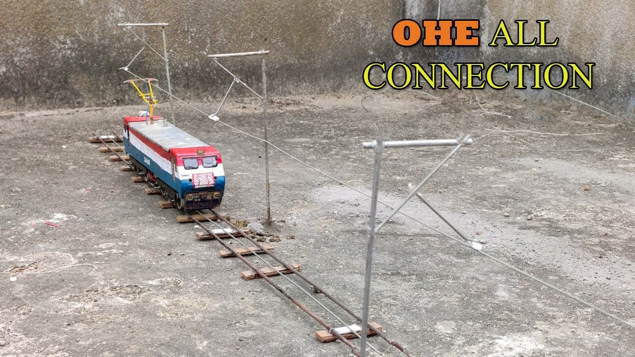 How To Work OHE System In Model Train | All Wiring | Miniature Vehicle ...