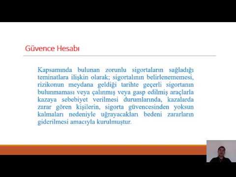 TRAFİK SİGORTASI (SİGORTACILIK)