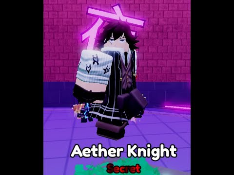 The NEW SHINY SECRET Aether Knight in Anime Defenders UPD 4 SHOWCASE ...