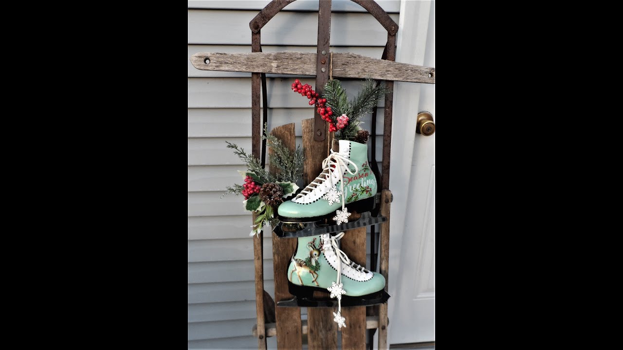 Christmas Ice Skate DIY - YouTube
