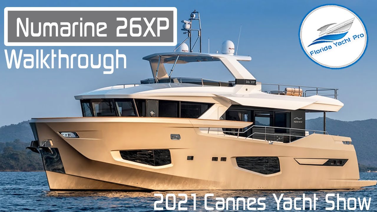 85ft Superyacht Explorer - Numarine 26 XP Walkthrough @ 2021 Cannes ...