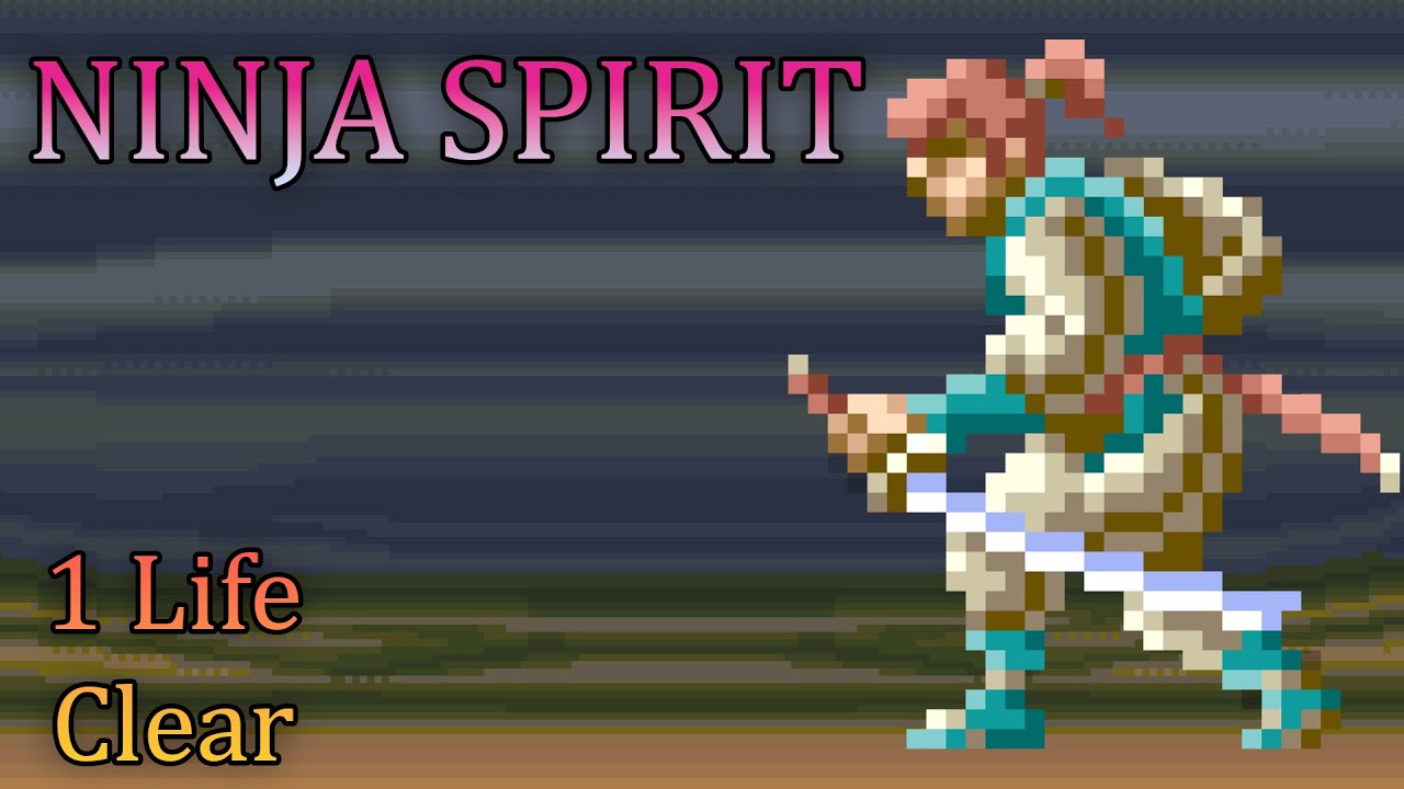 Ninja Spirit [TG16] 1 Life Clear (Full Game) - YouTube