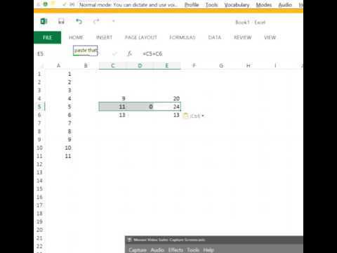 Dragon 15 and Excel 2013 - YouTube