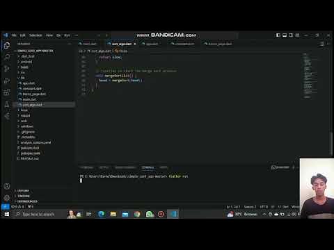 Dart Flutter Merge Sort for Doubly Linked List. - YouTube