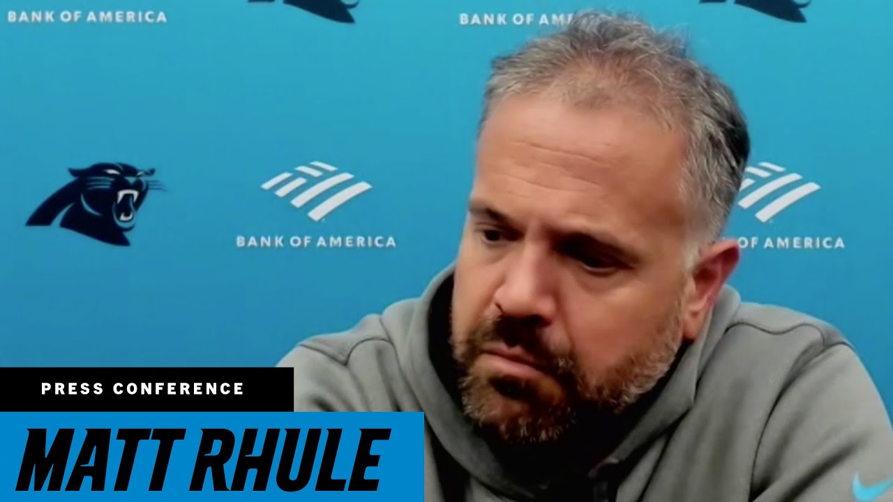 Matt Rhule discusses QB situations leading into Sunday - YouTube