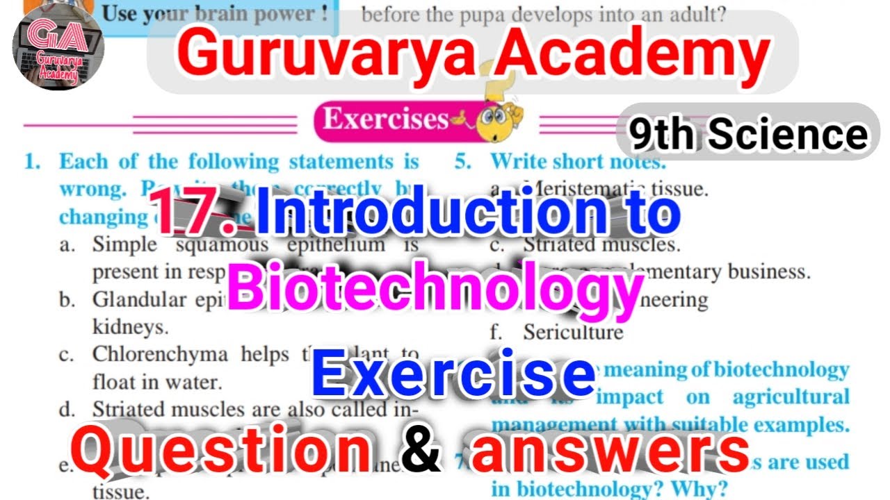 Introduction To Biotechnology Class 9 Exercise 9th Class Science introduction-to-biotechnology-class-9-exercise-9th-class-science
