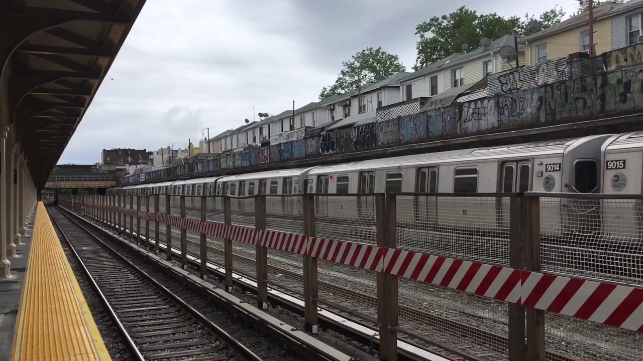 Newly Renovated Sea Beach Line Action - YouTube