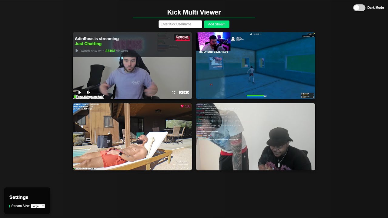 Kick Multi-Viewer Feature - Kick Dev Bounty program - YouTube
