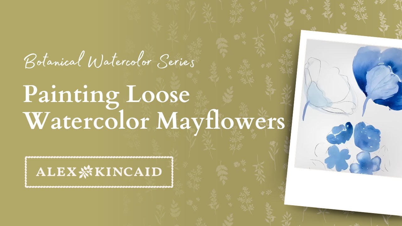 🌸Step-By-Step Watercolor Tutorials Day 8: Mayflower🌸 - YouTube