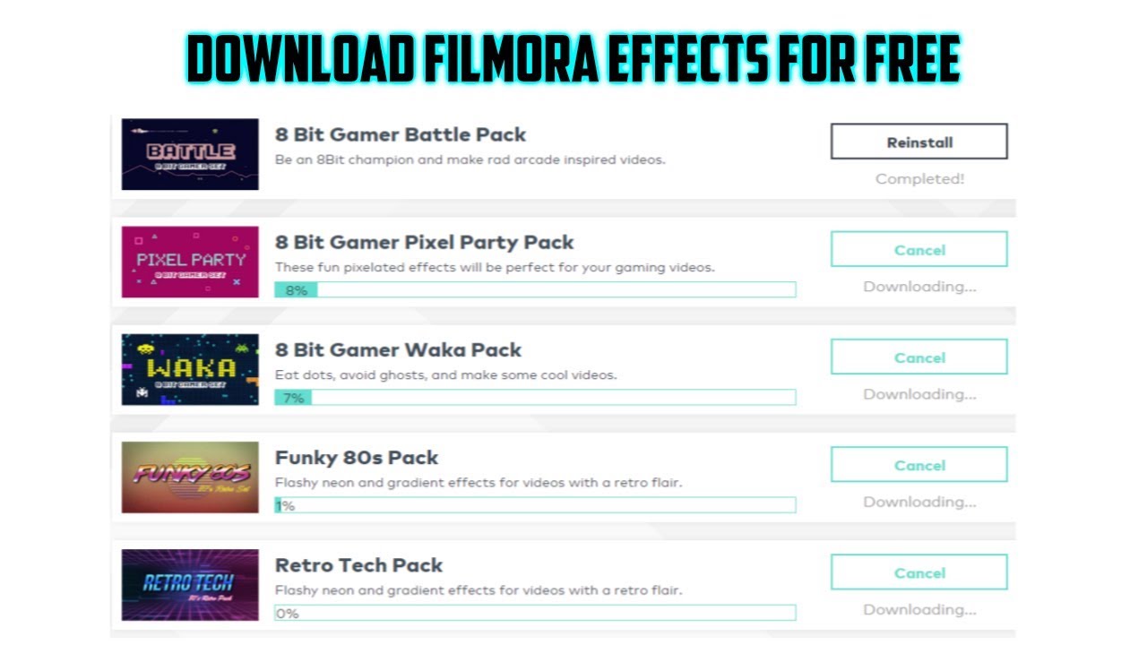How To Download Filmora Effects For FREE - YouTube