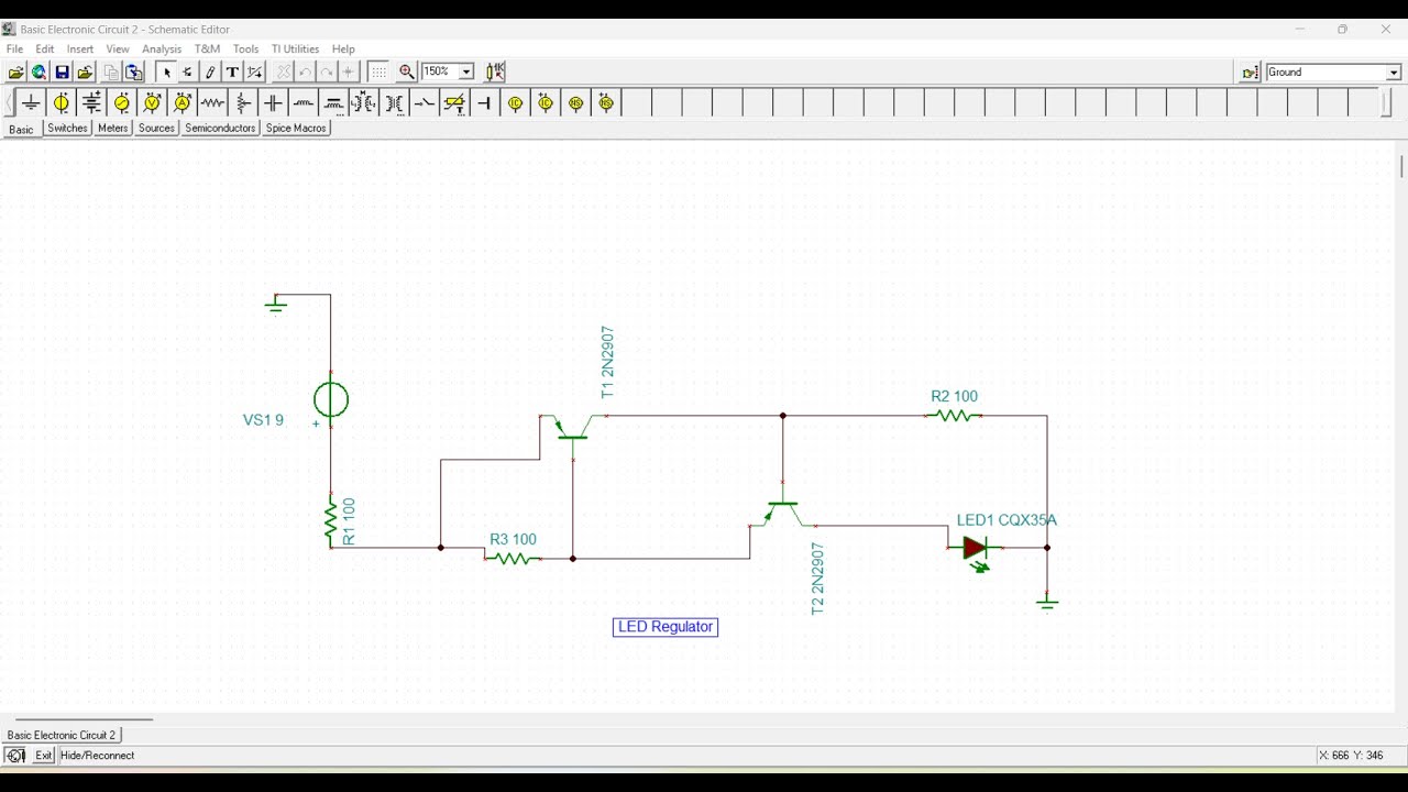 Design and simulation of LED regulator circuit using TINA TI simulation tool #TINA tutorial 2 ...