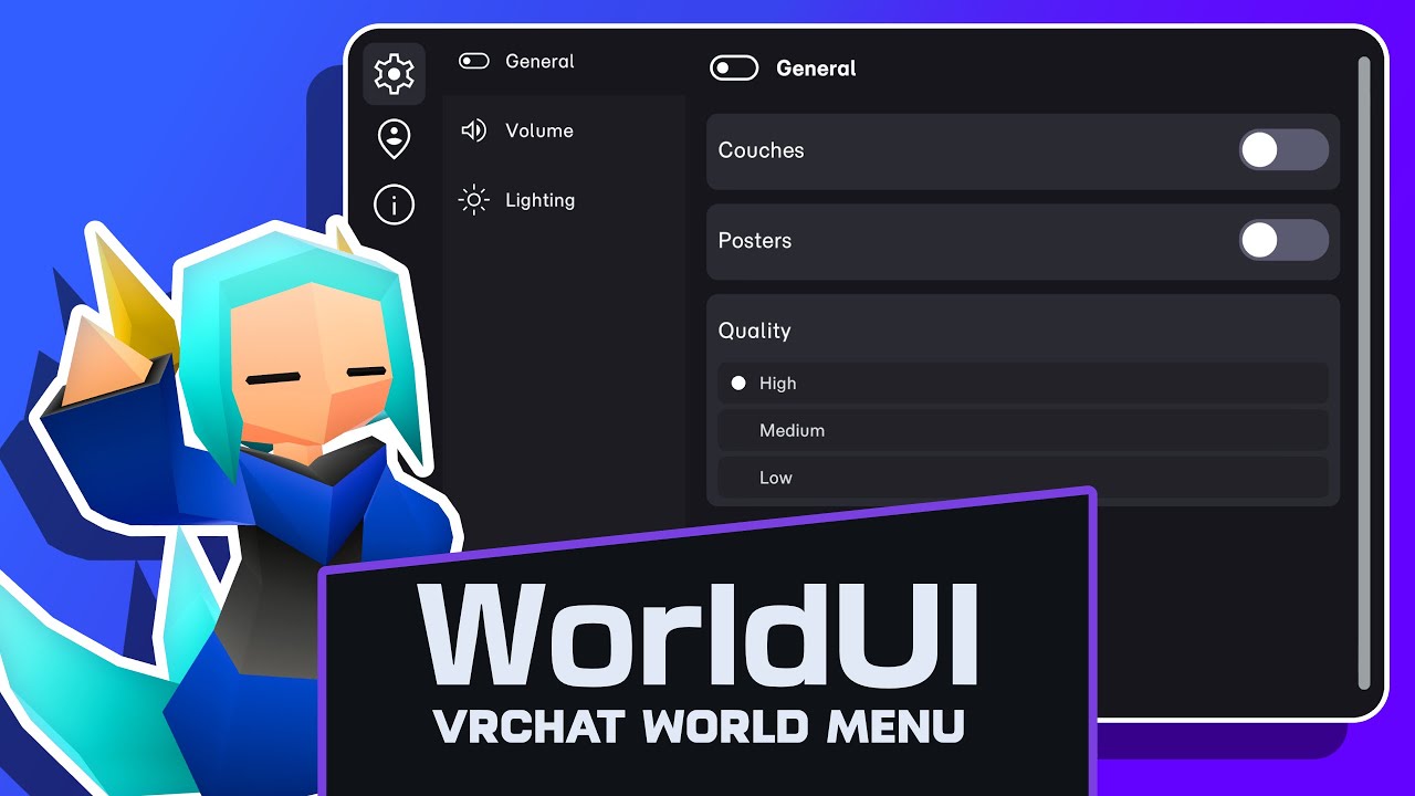 WorldUI Menu | VRChat World Prefab - YouTube