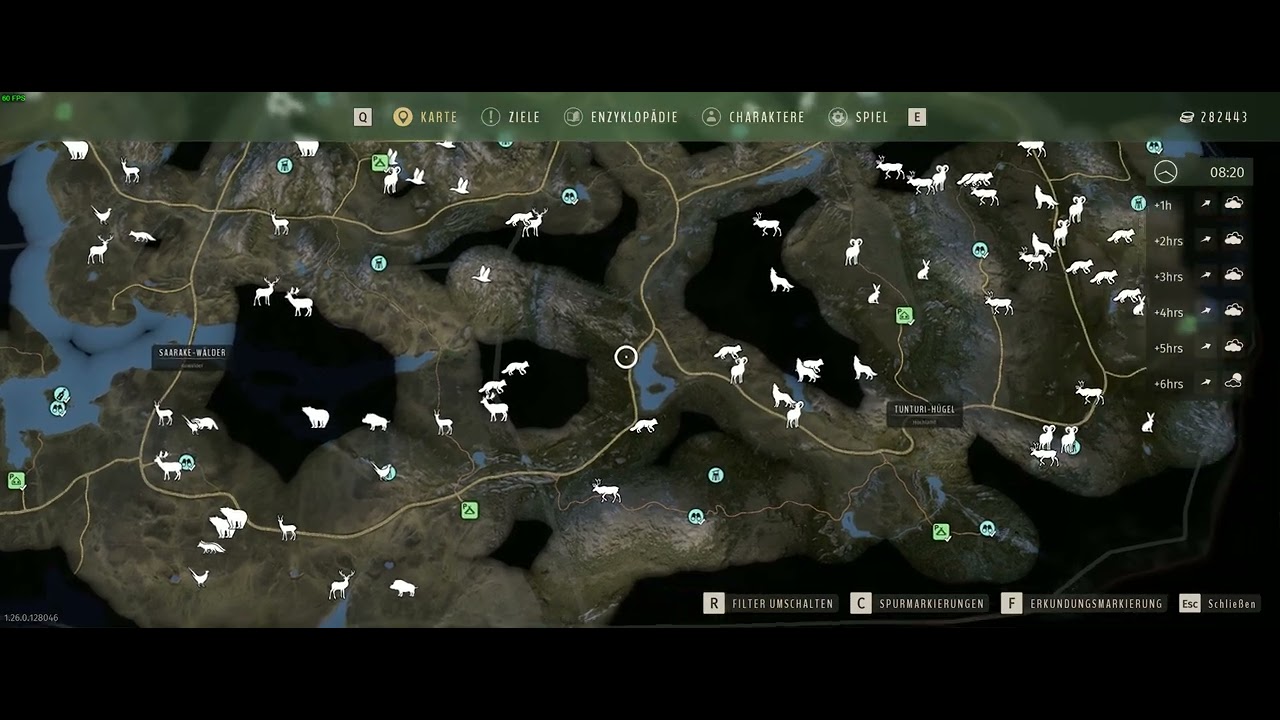 Way of the Hunter Karte LINTUKOTO RESERVE DLC mit allen Zielen und ...