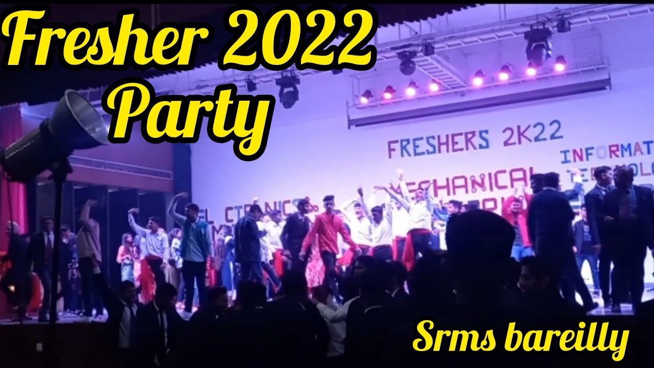 Fresher party 2022 | srms cet bareilly | so much fun⚡️🌈 - YouTube