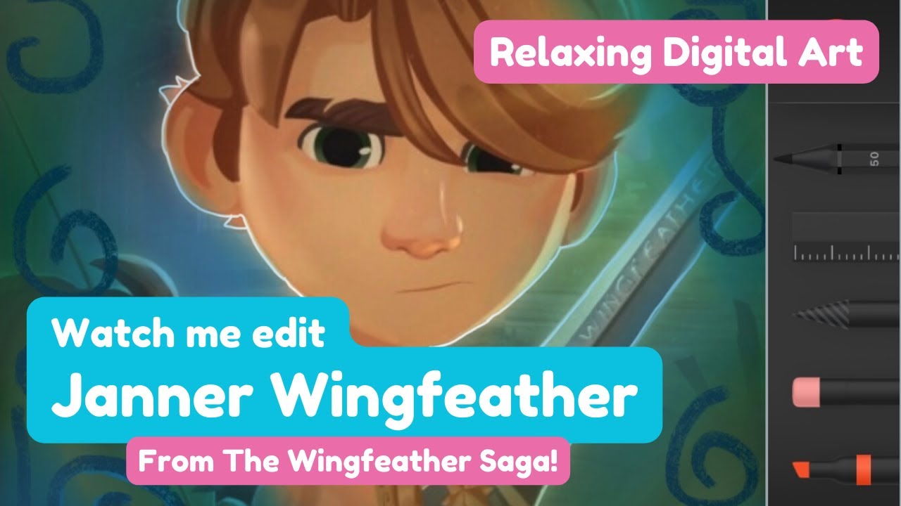 Relaxing digital art … Watch me edit Janner Wingfeather from The ...