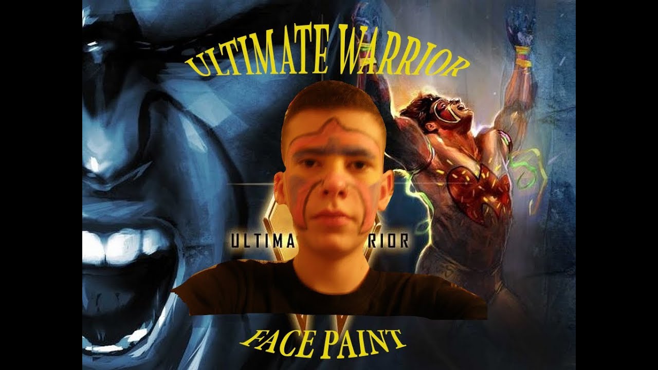 Ultimate Warrior Face Paint - YouTube