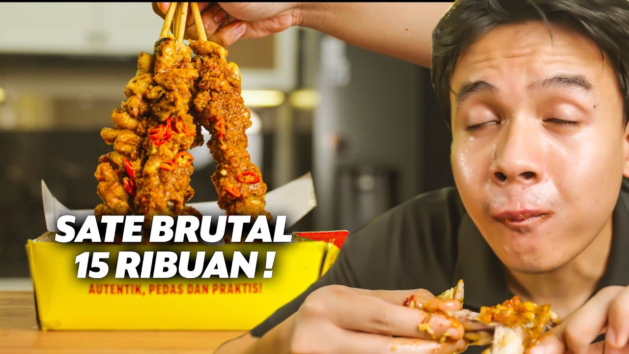 SATE SEGEDE GABAN GAK BISA MASUK 1 SUAP ! HARGA 15 RIBU ! WORTH IT ...