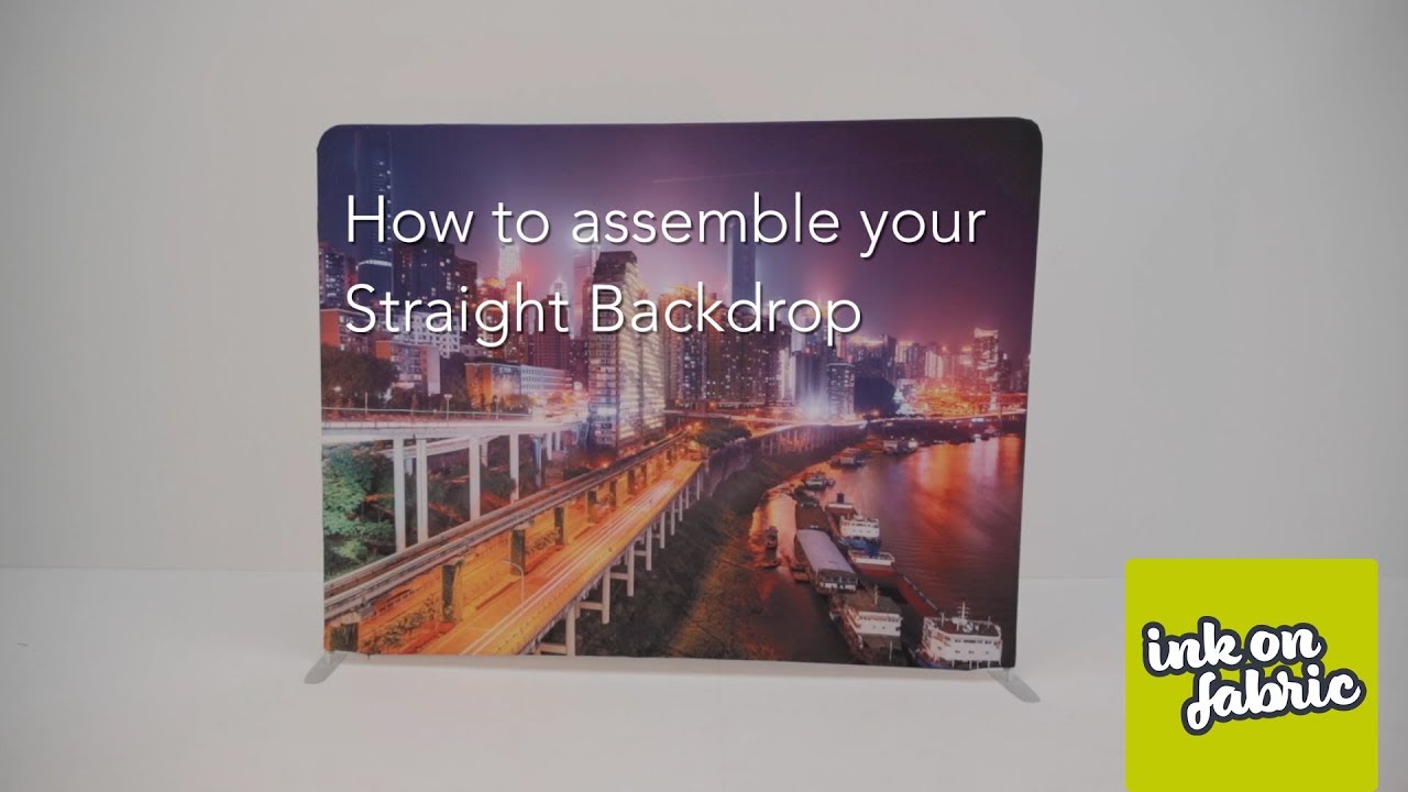 Ink On Fabric: Straight Backdrop Assembly Video - YouTube