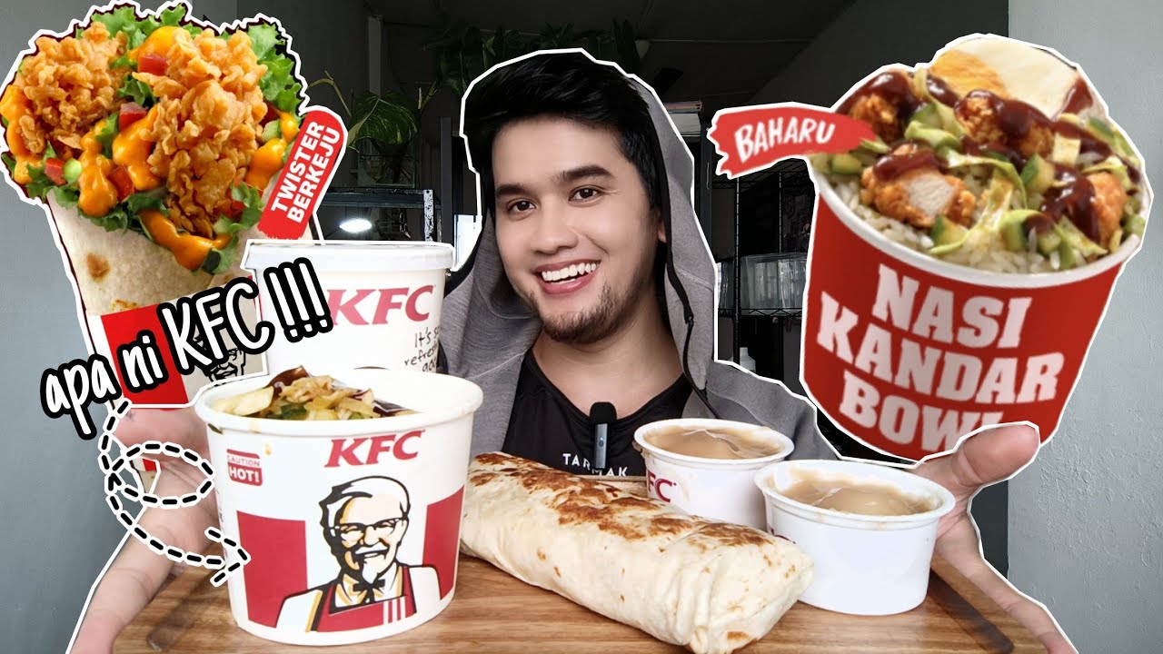 [BARU] KFC CHEESY TWISTER COMBO & NASI KANDAR BOWL | tolong jangan beli ...