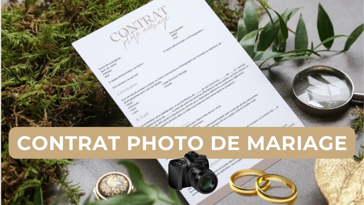4 Clauses Indispensables dans vos Contrats de Photo de Mariage - YouTube