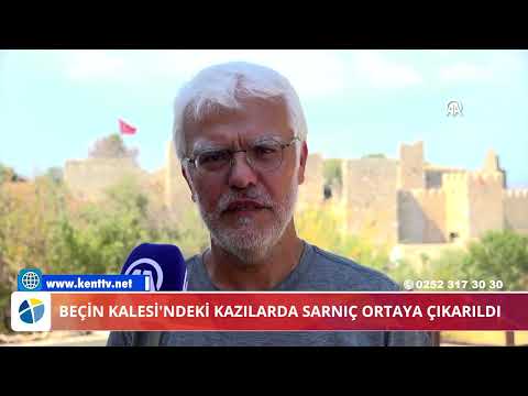 BEÇİN KALESİ'NDEKİ KAZILARDA SARNIÇ ORTAYA ÇIKARILDI