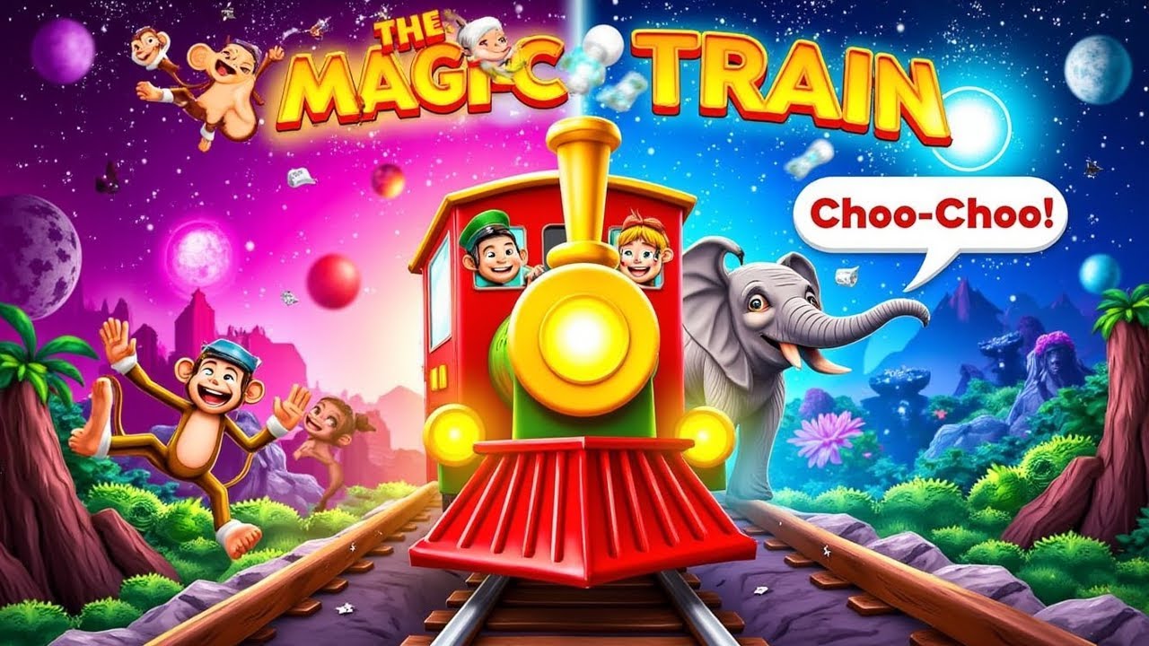 The Magic Train | Nursery kids rhyme | Best songs for Kids | Fun and ...