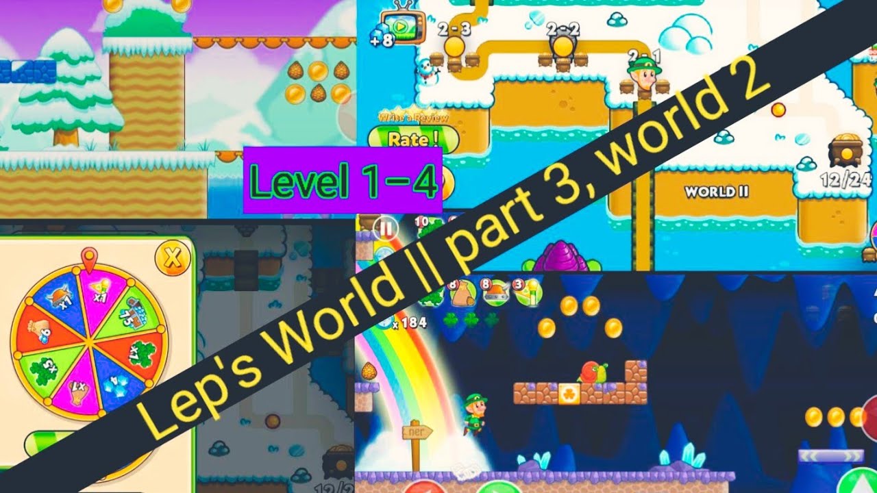 Lep's world — Gameplay walkthrough Part 3, World—2 : Level 1–4 {ios ...