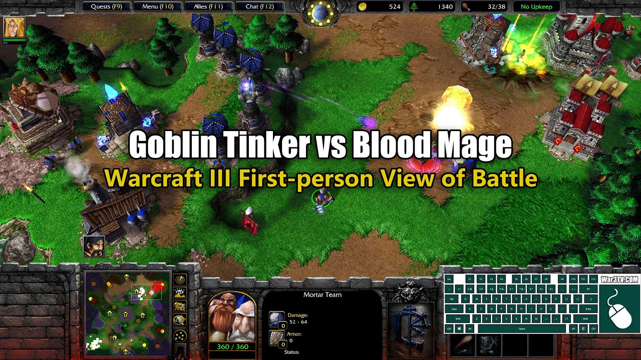 Goblin Tinker vs Blood Mage | War3 | W3 | Warcraft 3 | WOW - YouTube