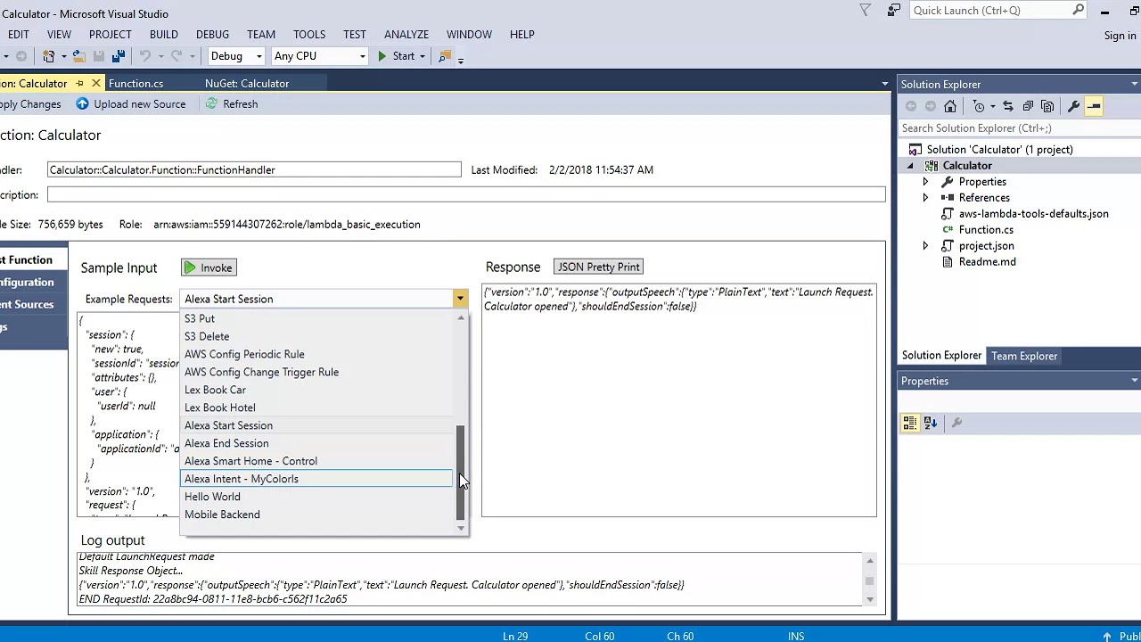 Alexa Skills using Visual Studio part 2 - YouTube