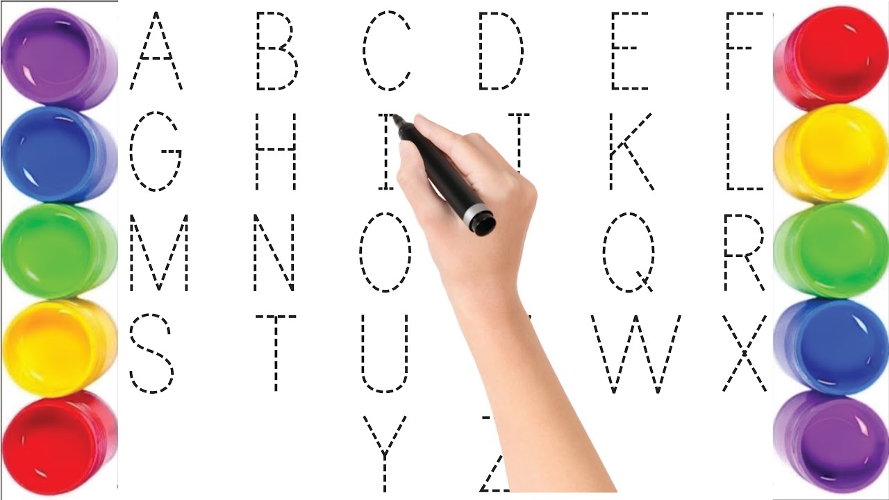 Alphabet, ABC song, ABCD, A to Z, Kidsrhymes, collection for writing ...