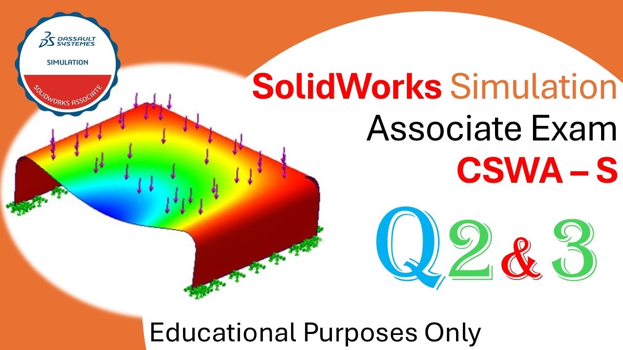 CSWA Simulation Question 2 - Stress and displacements in Tamil | CAD ...