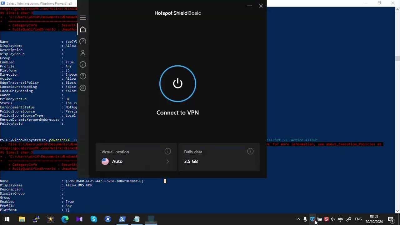 block ports 0-52 and 54-442 and 444-65535 TCP AND UDP protocols and except for ports 443 and 53 ...