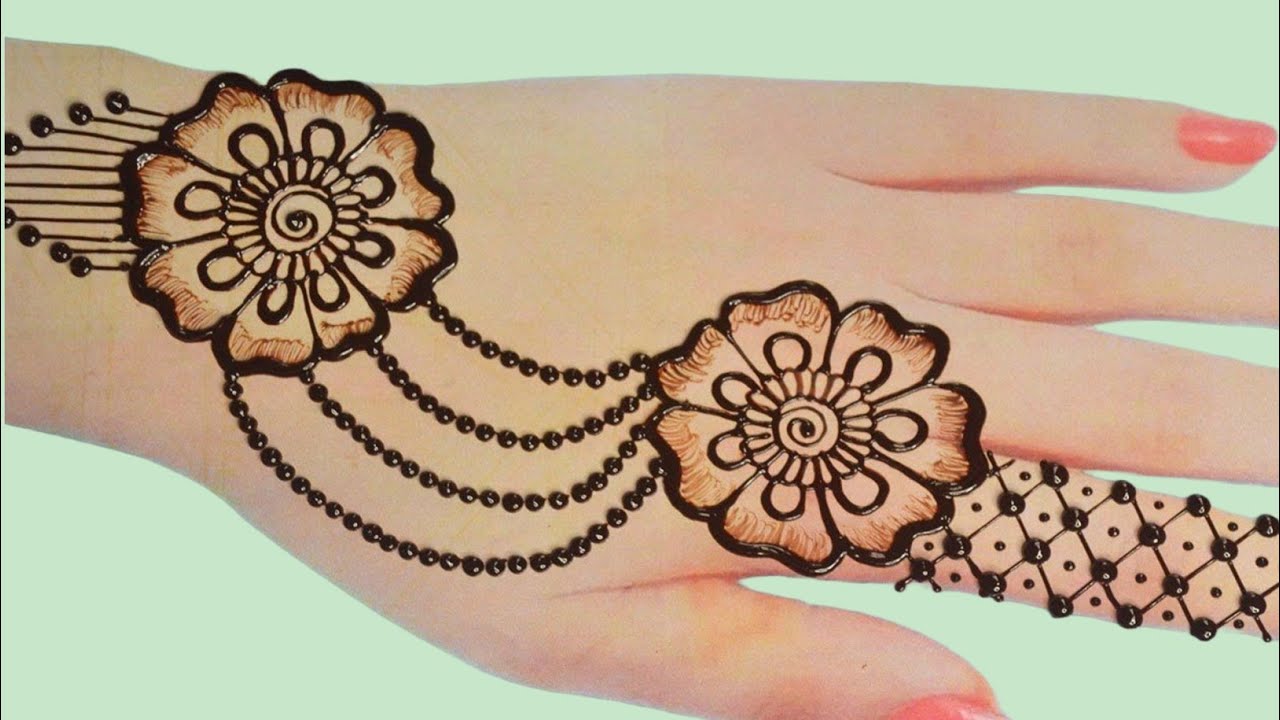 easy mehndi design ||easy mehdi ||simple mehndi design ||jwellery mehdi ...