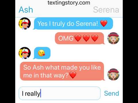 Ash texts Serena - YouTube