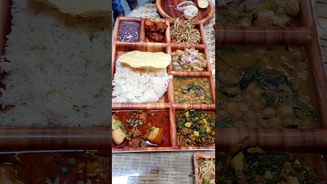 Pork Naga thali in dilli haat#youtube #shorts please like & subscribe ...