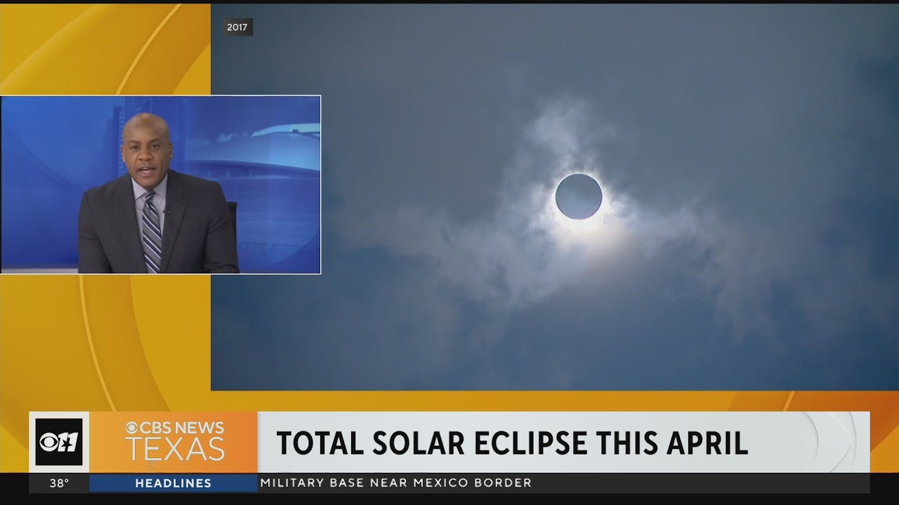 Total solar eclipse to make its way across North Texas - YouTube