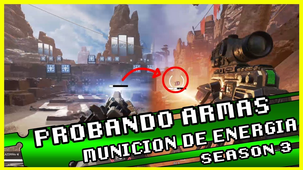 🔴TESTING ALL WEAPON ENERGY WEAPONS APEX LEGENDS SEASON 3 TESTEANDO ...