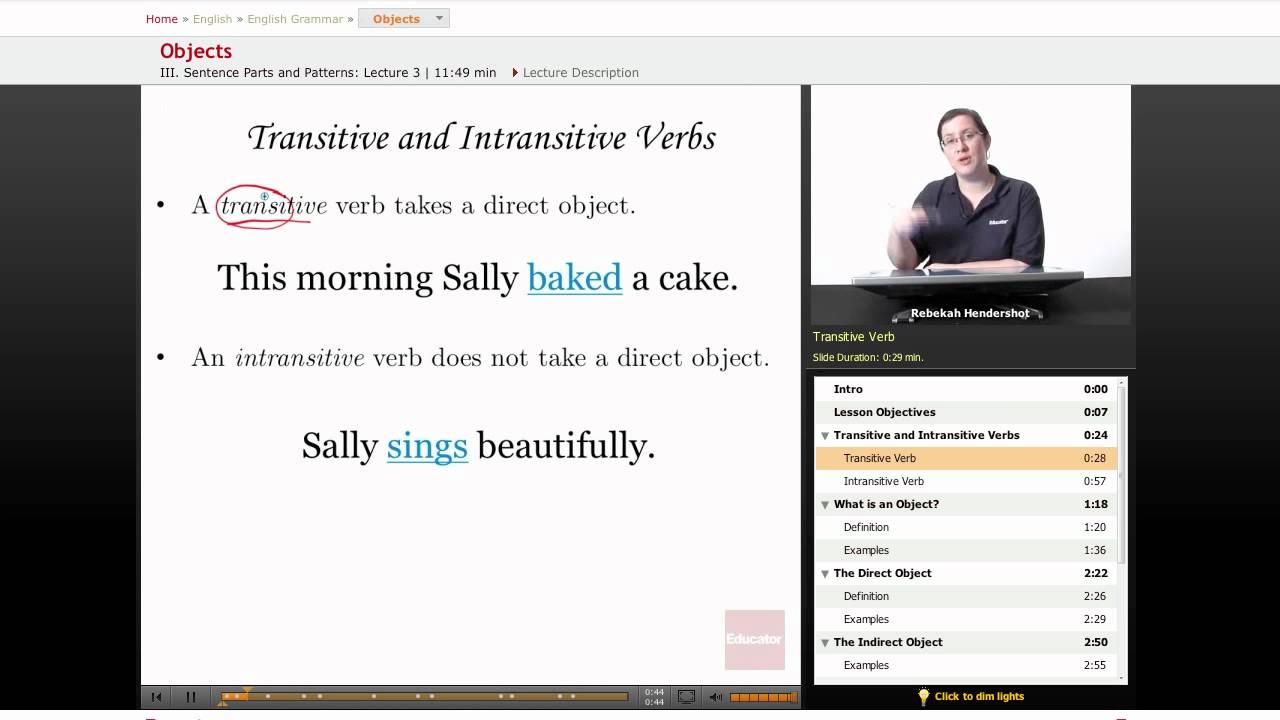 "Objects" | English Grammar with Educator.com - YouTube