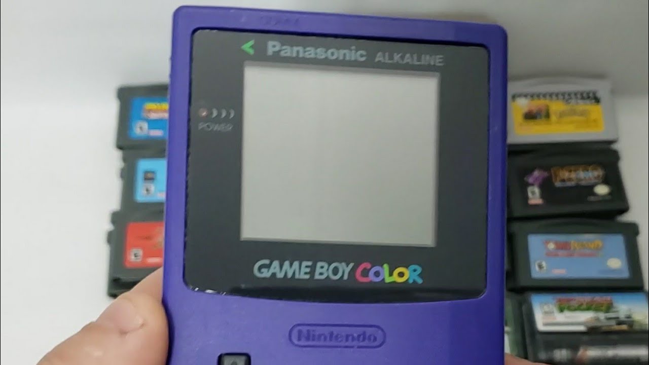Game Boy Color Panasonic Alkaline Demonstration - YouTube