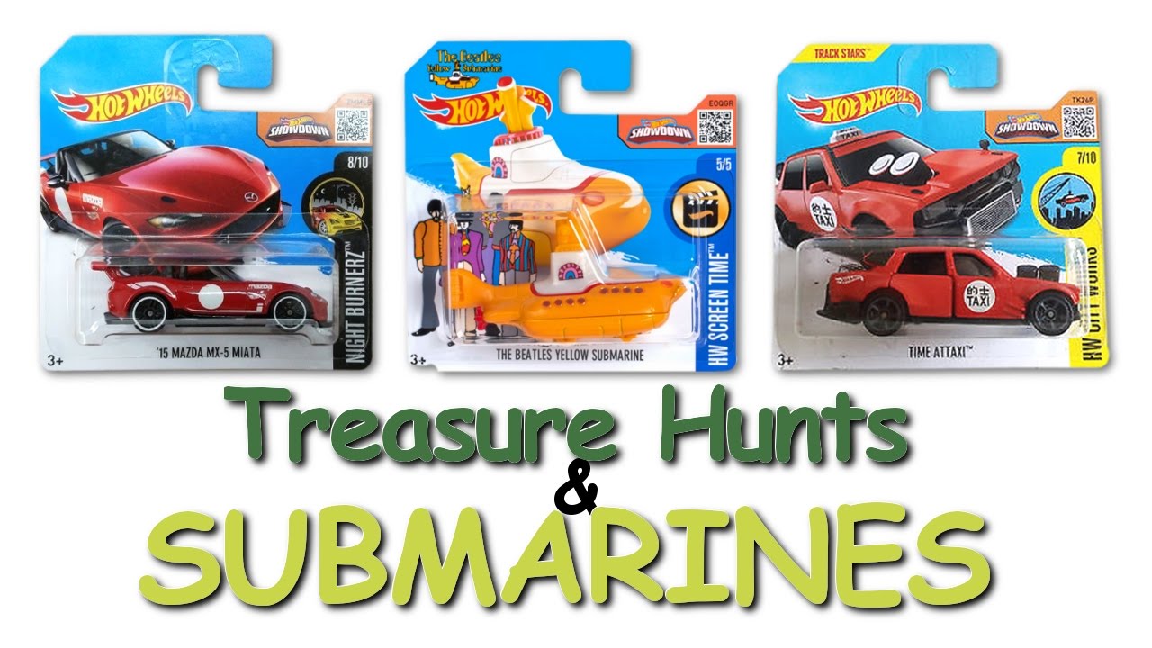 Hot Wheels New Models | Submarines & Treasure Hunts - YouTube
