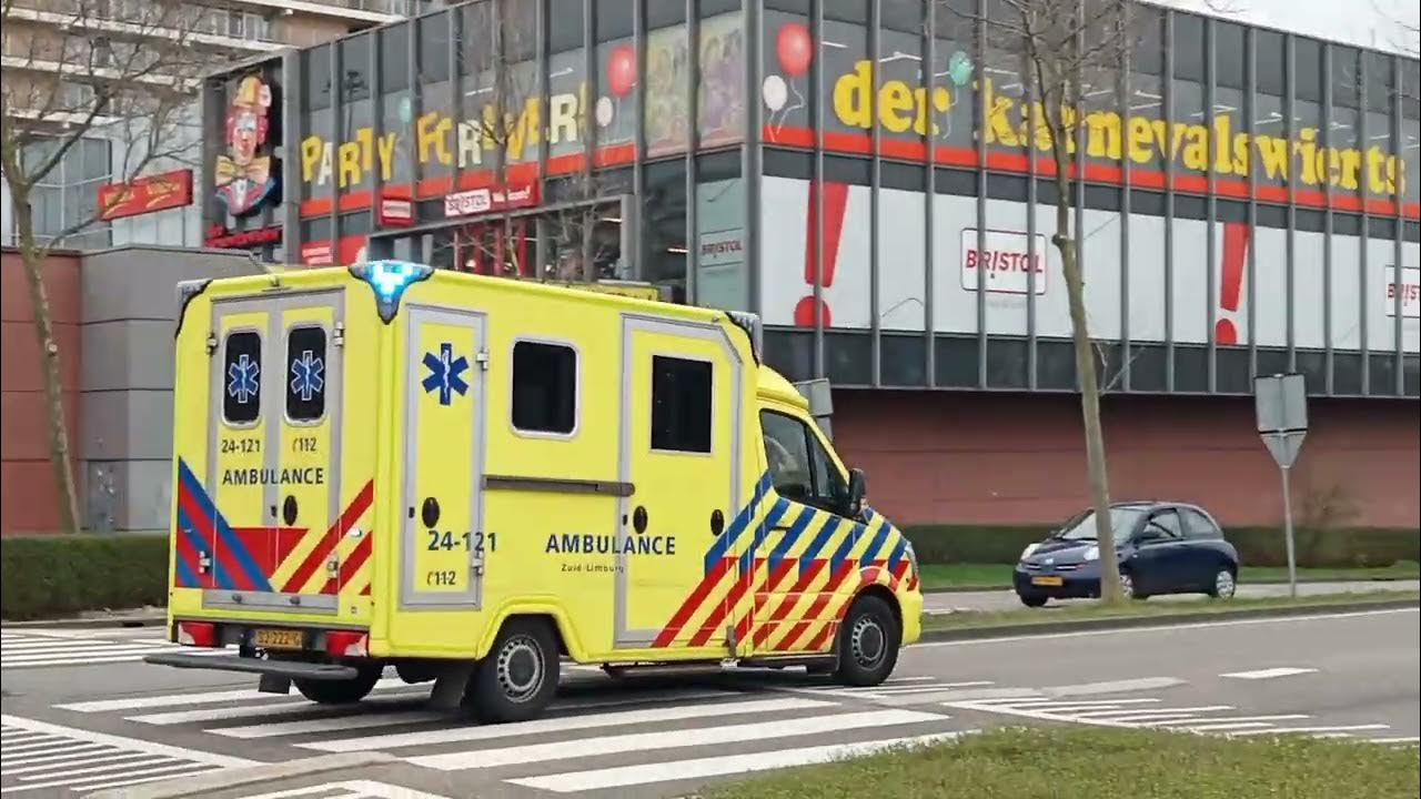 #34 ambulances met spoed naar meldingen van post Heerlen. - YouTube