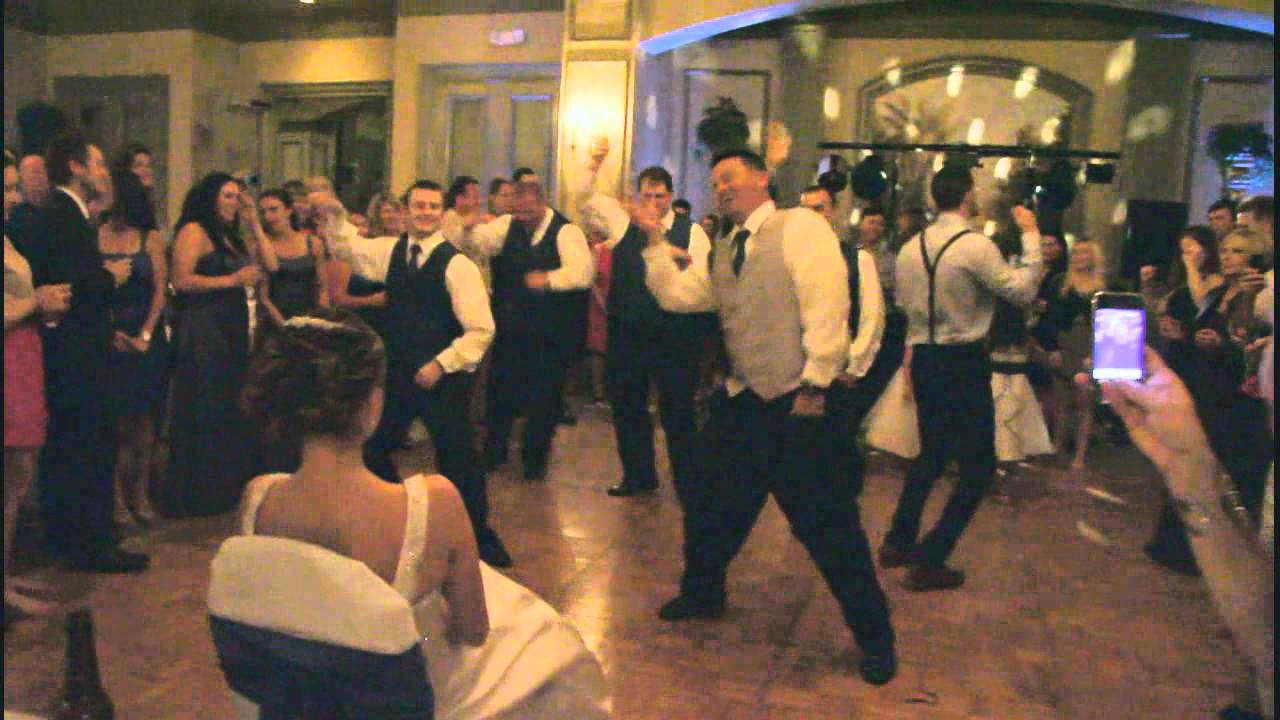 Gregg's surprise Groomsmen Dance for his lovely Bride Danita - YouTube
