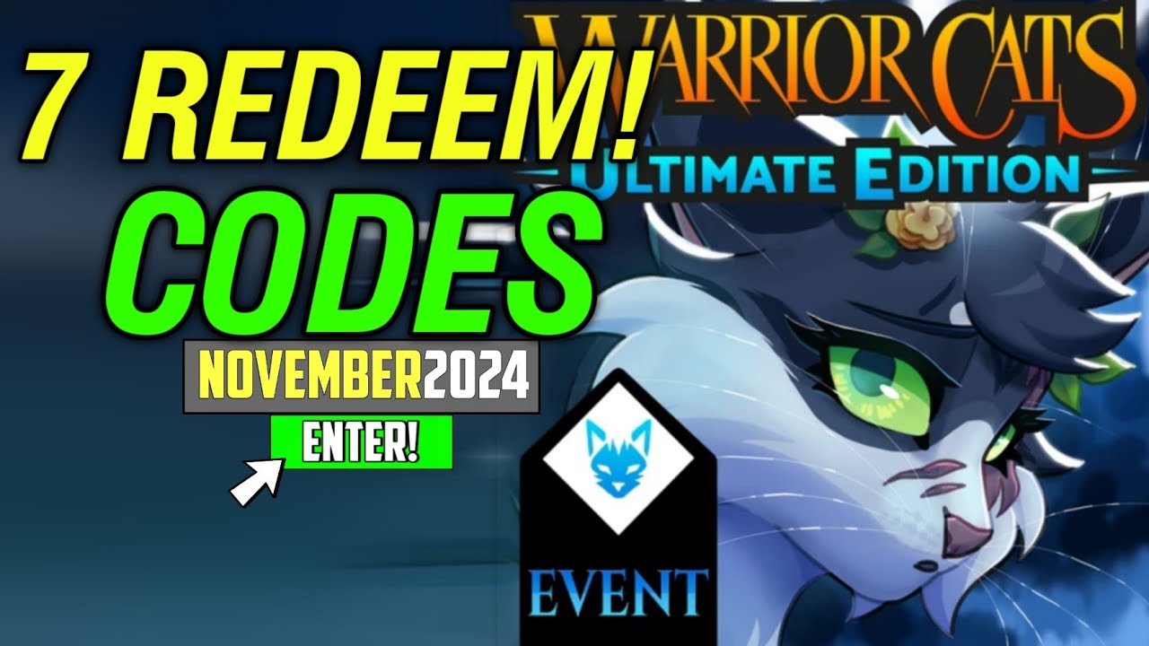 💥New! Update!💥WARRIOR CATS CODES 2024 - WARRIOR CATS ULTIMATE EDITION ...
