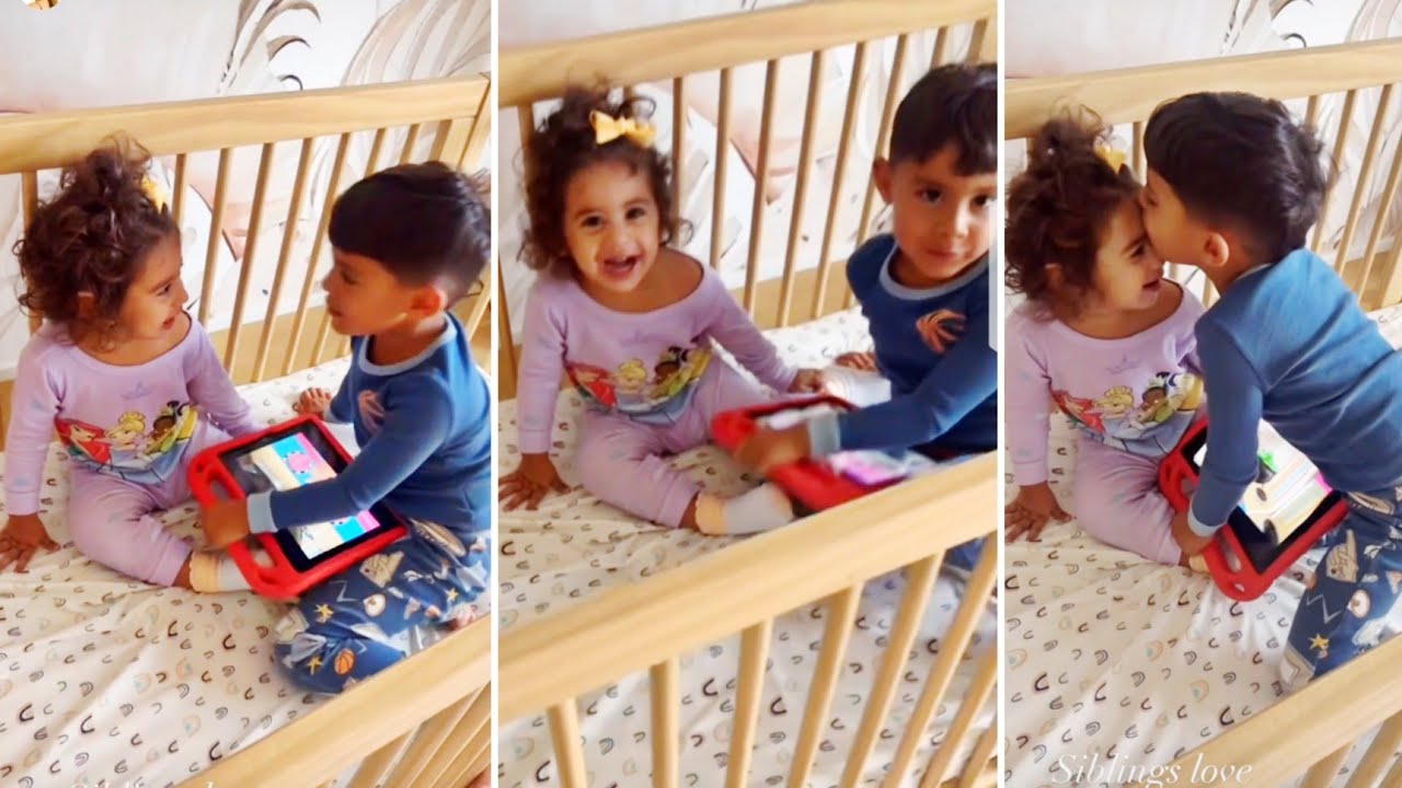 Princess Blu Amal & Milan Espada Playing together in Home in Morning ...