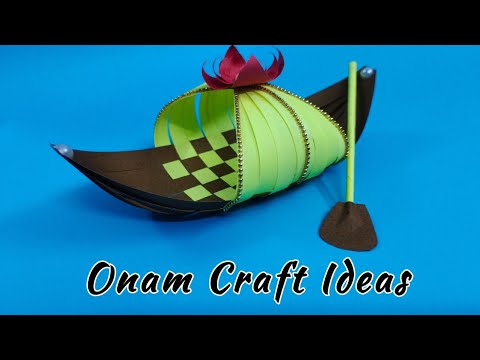 Onam Craft Ideas 🛶🛶| How to make Onam special craft | Onam craft for ...
